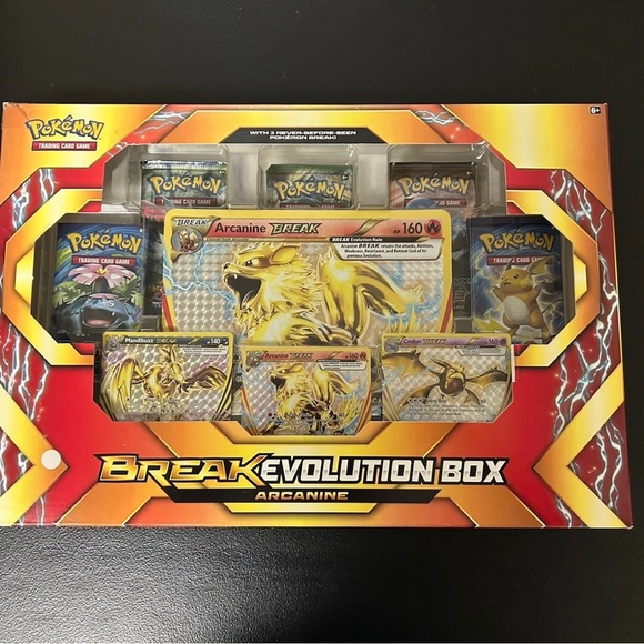 Pokemon | Toys | Pokemon Break Evolution Box With Arcanine In Red And ...